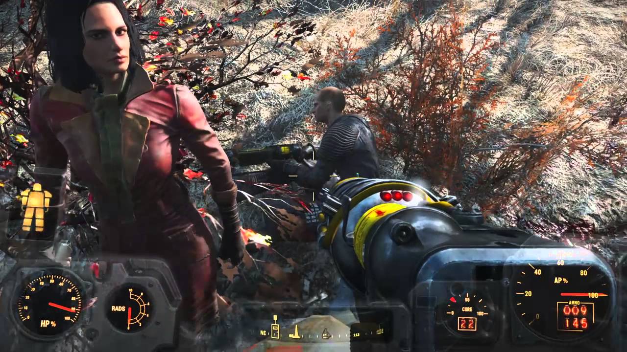 Fallout 4: Three Brotherhood Knights VS Institute Courser - YouTube