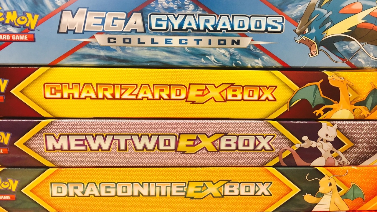 OPENING 4 DIFFERENT POKEMON EX COLLECTION BOXES!! 16 POKEMON BOOSTER ...