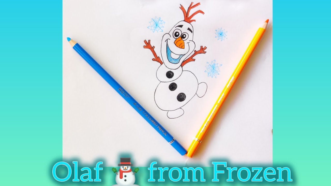 How to Draw Olaf from Frozen | Easy Step by Step Tutorial! - YouTube