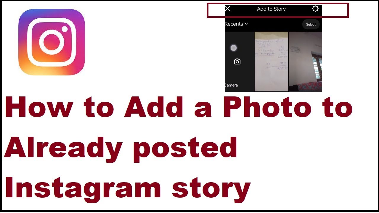 How to Add a Photo to Already posted Instagram story - YouTube
