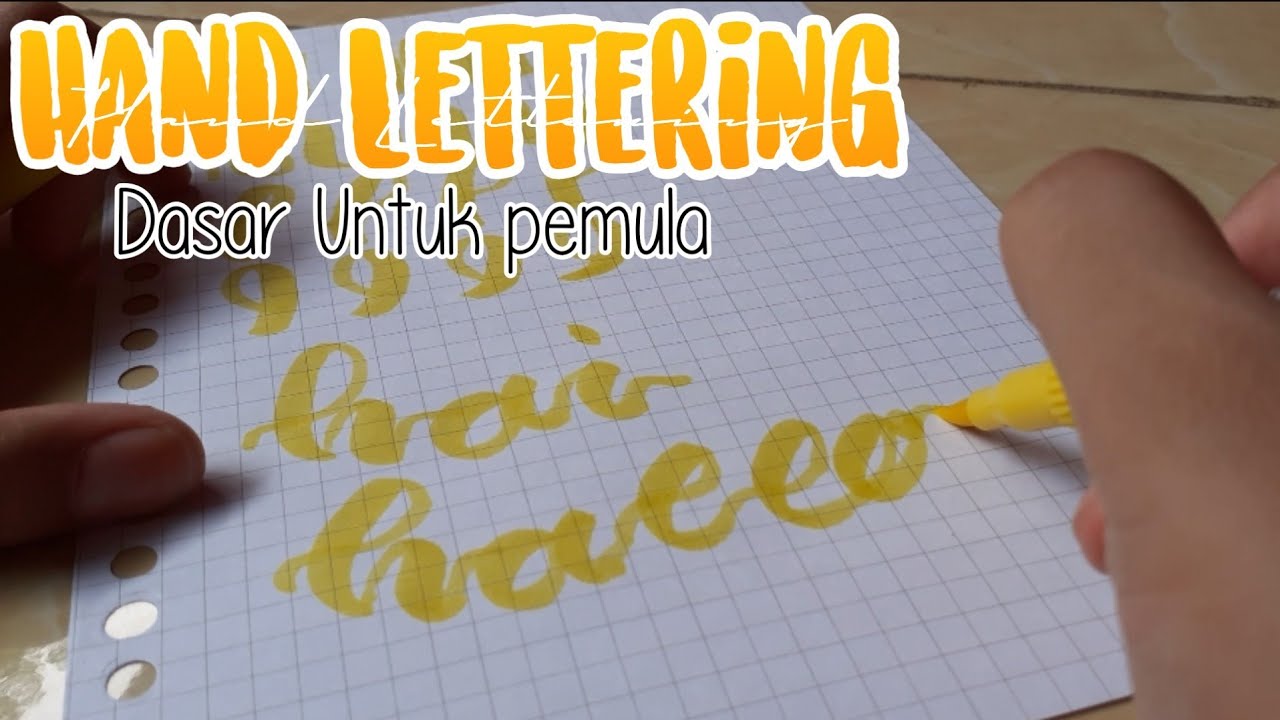 TEKNIK DASAR SUPAYA JAGO LETTERING - YouTube
