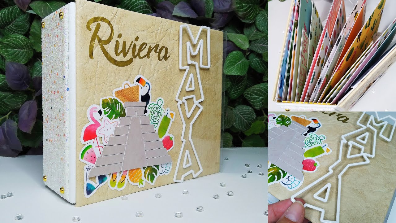 TUTORIAL ️ Álbum con cierre de ACETATO y encuadernación FÁCIL😊SCRAPBOOKING - YouTube
