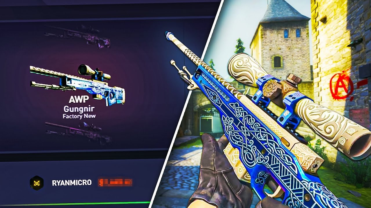 I Unboxed an AWP GUNGNIR! (DatDrop) - YouTube