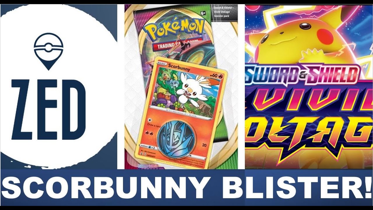 *NEW* Single Blister Pack - Scorbunny Booster Pack! Vivid Voltage #03 ...