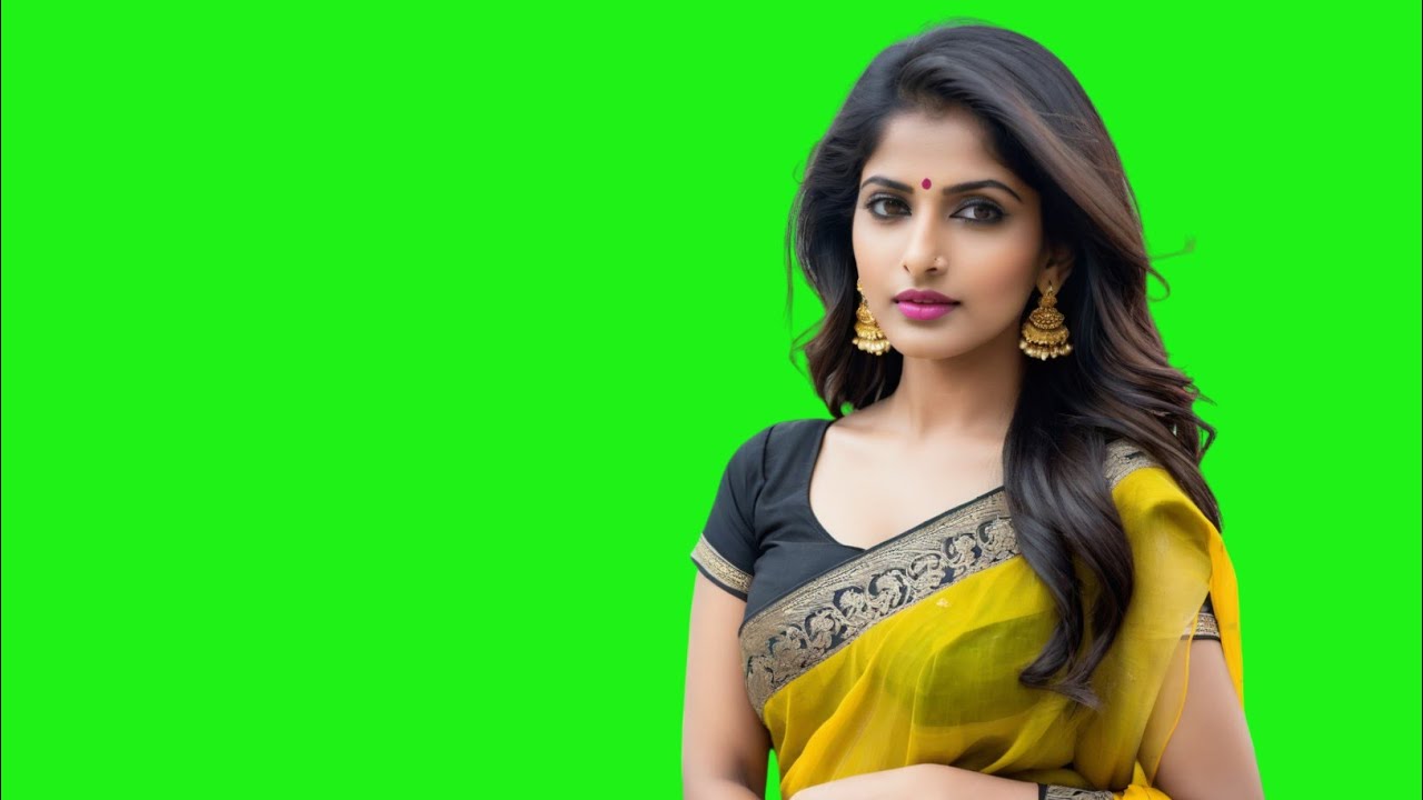 smile girl green screen | woman smiling effect green screen - YouTube