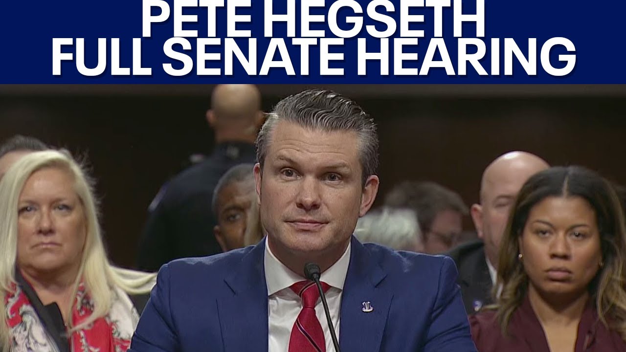 Trump Secretary of Defense pick Pete Hegseth | FULL Senate Confirmation ...