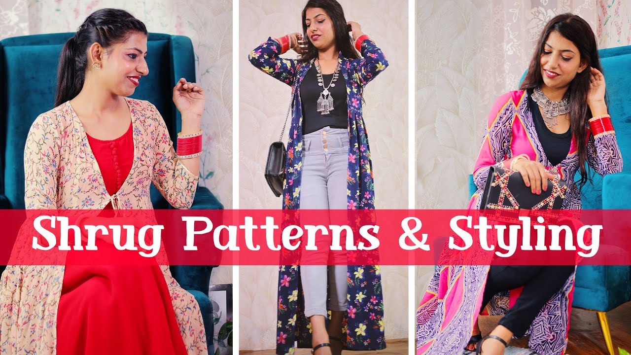 Different Patterns Of Shrugs | Shrug Designs | Shrug Styling | Westerns ...
