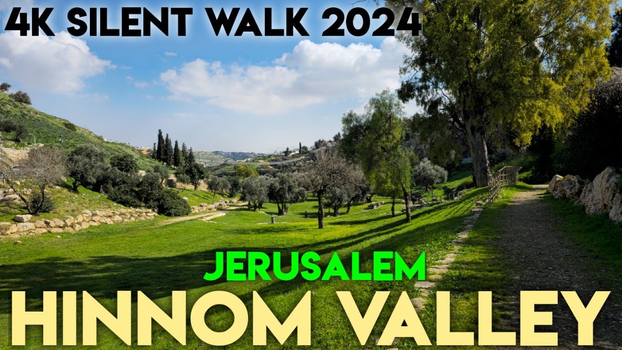 JERUSALEM Holyland Hinnom Valley. LONGEST SUSPENSION BRIDGE IN ISRAEL ...