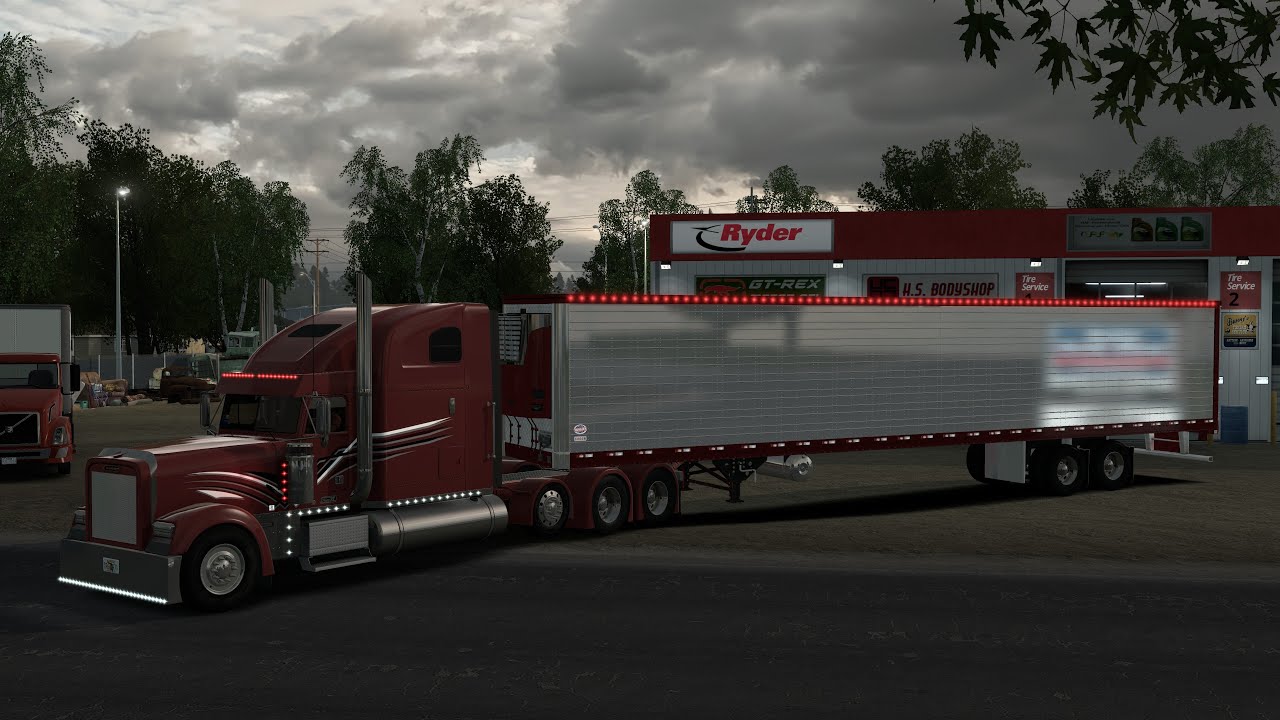 LETS RIDE - FULL 4K: FREIGHTLINER CLASSIC XL - GREAT DANE 53FT REEFER ...