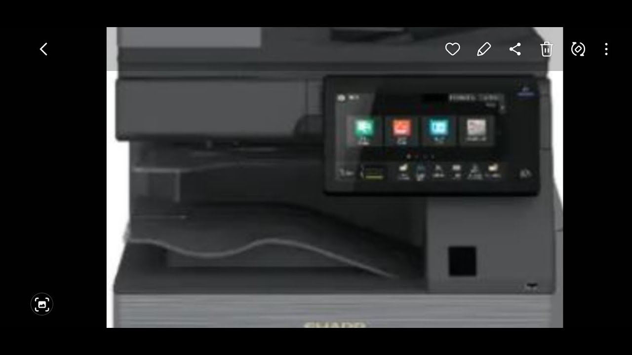 SHARP BP- 50C55 MFP PRINTER - YouTube