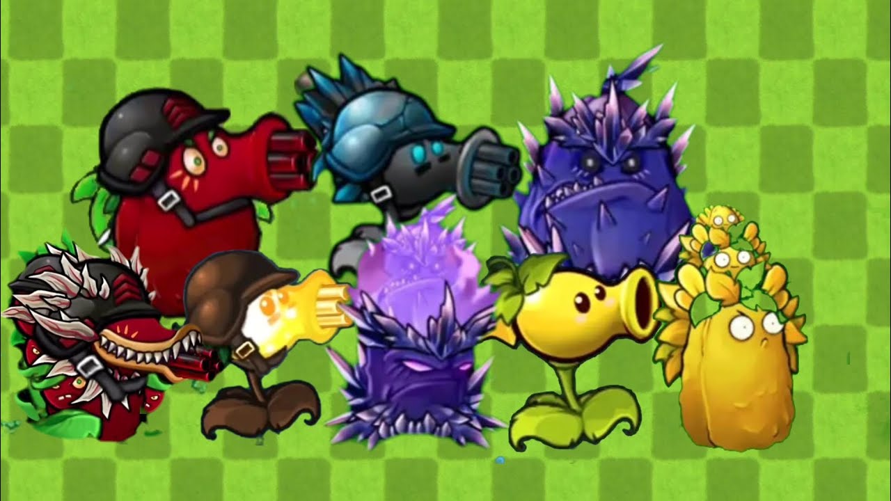 Plants vs Zombies Fusion: Ultimate Cherrizilla Gatling, Obidian Squash ...
