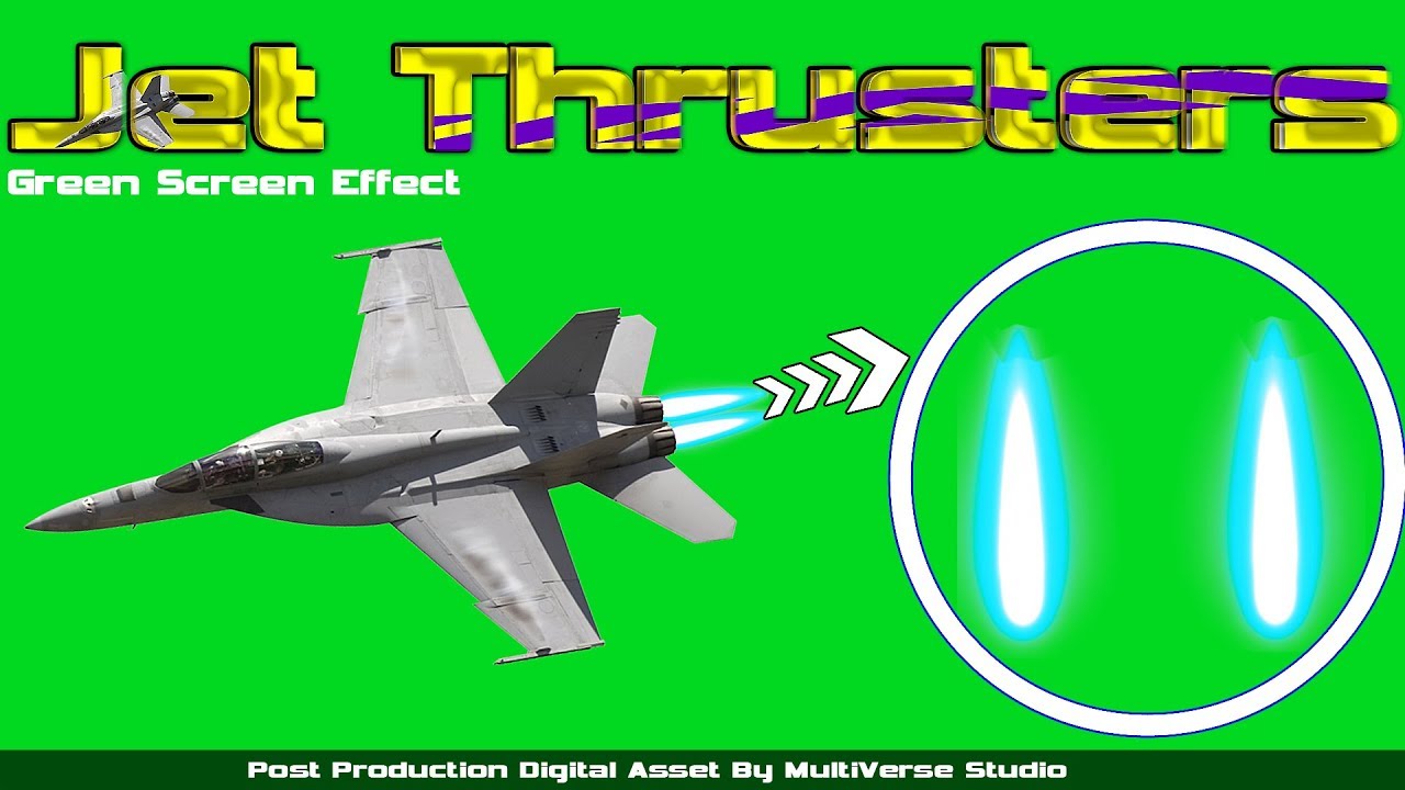Jet Thrusters Green Screen Effect 2020 | Aircraft Jet Drive | Jet Fire ...
