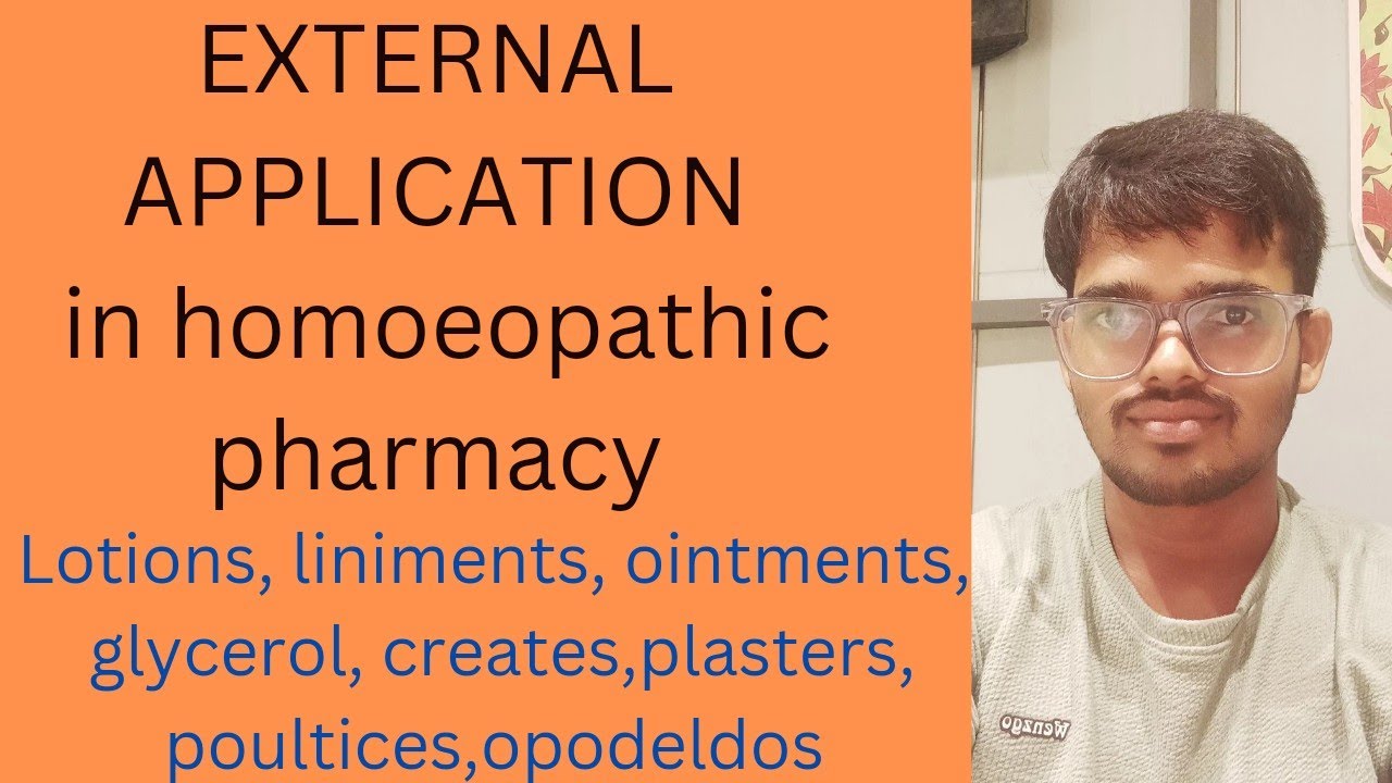 External application | Homoeopathic pharmacy | lotions, liniments ...