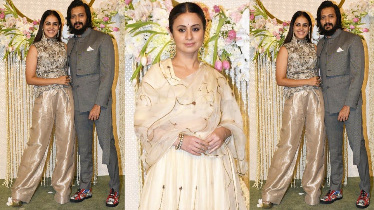 Ritesh Deshmukh, Genelia D'Souza & Rasika Duggal at Ira Khan Wedding ...