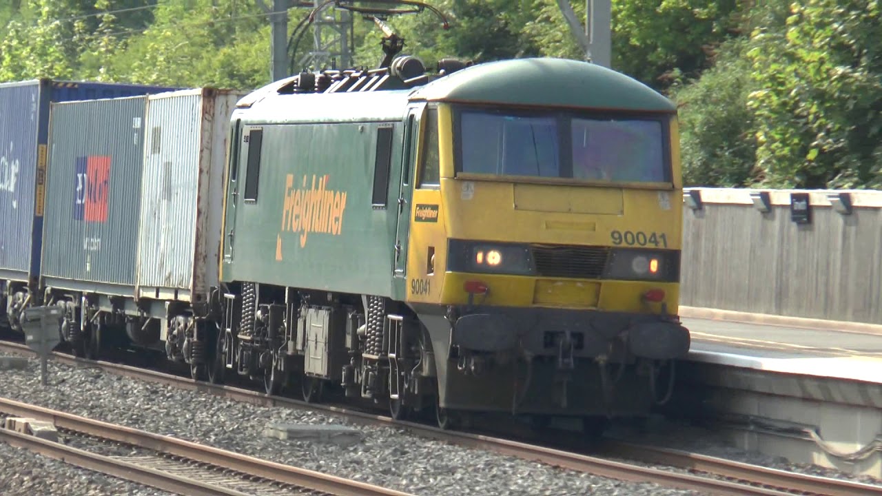Class 90s on the mainline - YouTube