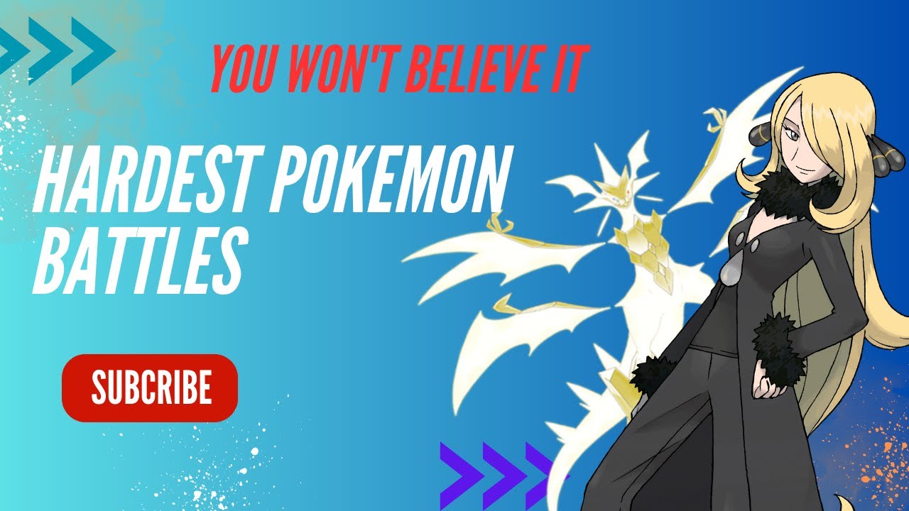 TOP 5 HARDEST POKEMON BATTLES EVER!!! - YouTube