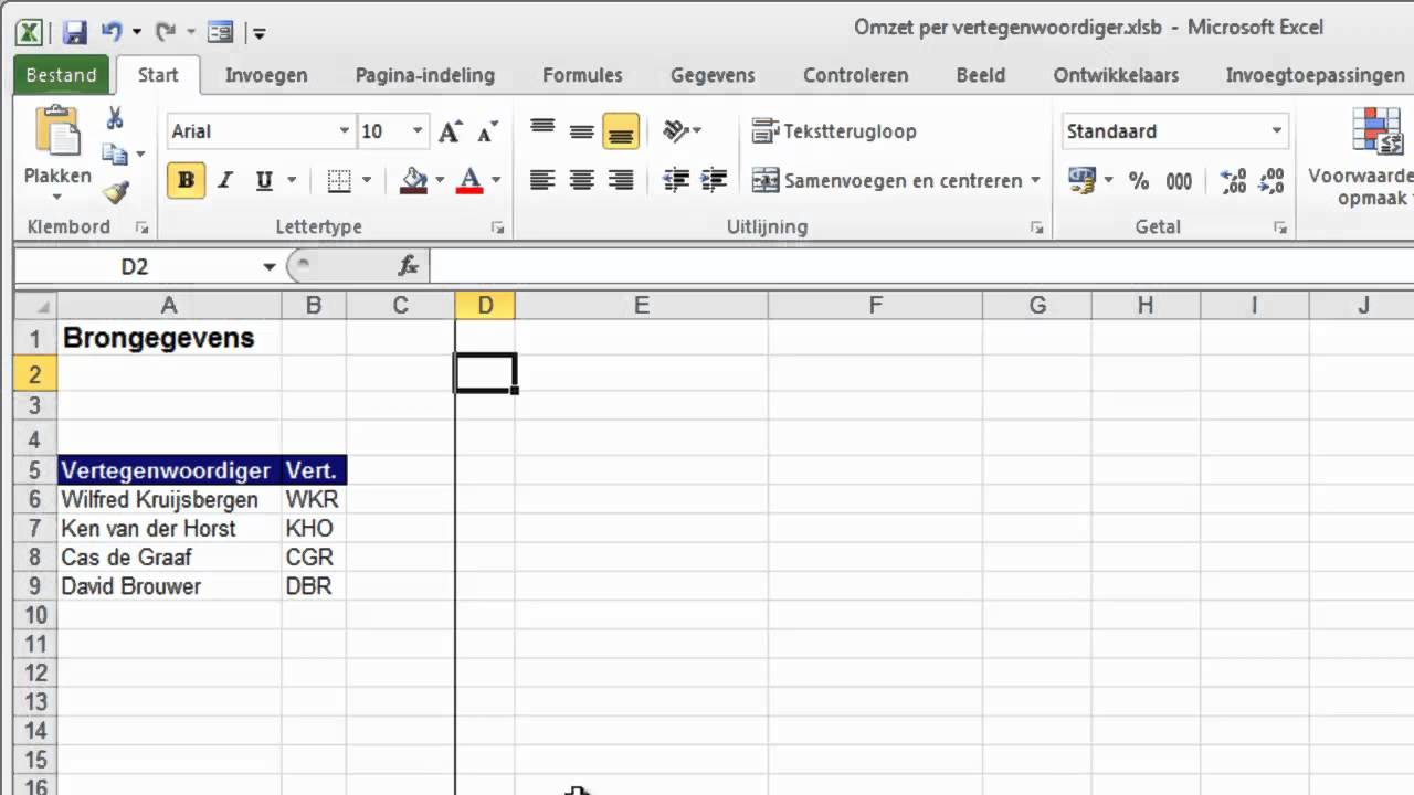 Verticaal zoeken in Microsoft Office Excel - YouTube