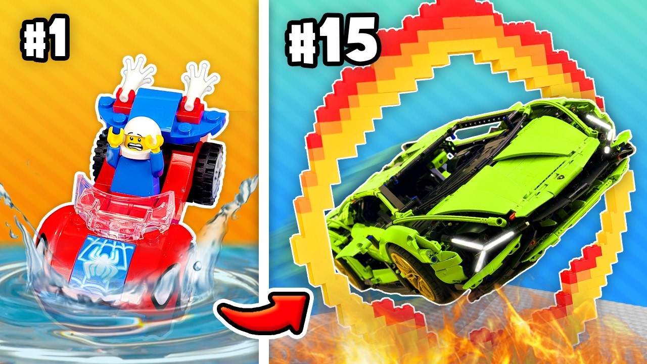 Extreme LEGO Car Crashes... - YouTube