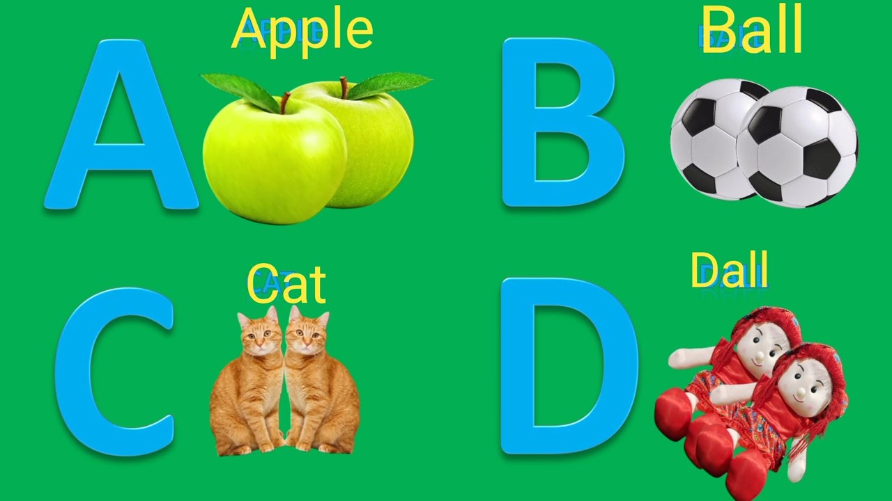 ABCD Alphabet Writing Tutorial। Learning Letters। Learning Video for ...