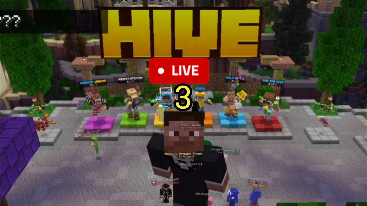 HIVE LIVE 3 |Minecraft HIVE - YouTube
