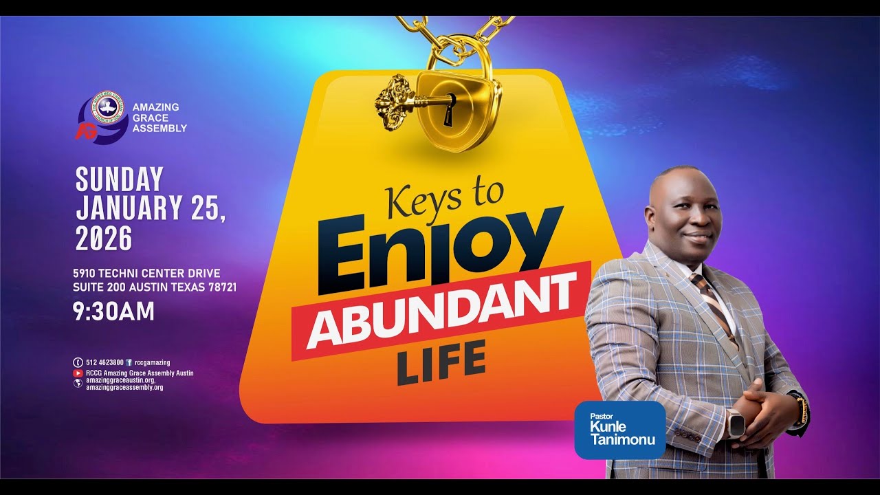Join Us Online: The Key to Enjoy Abundant Grace | RCCG Amazing Grace ...