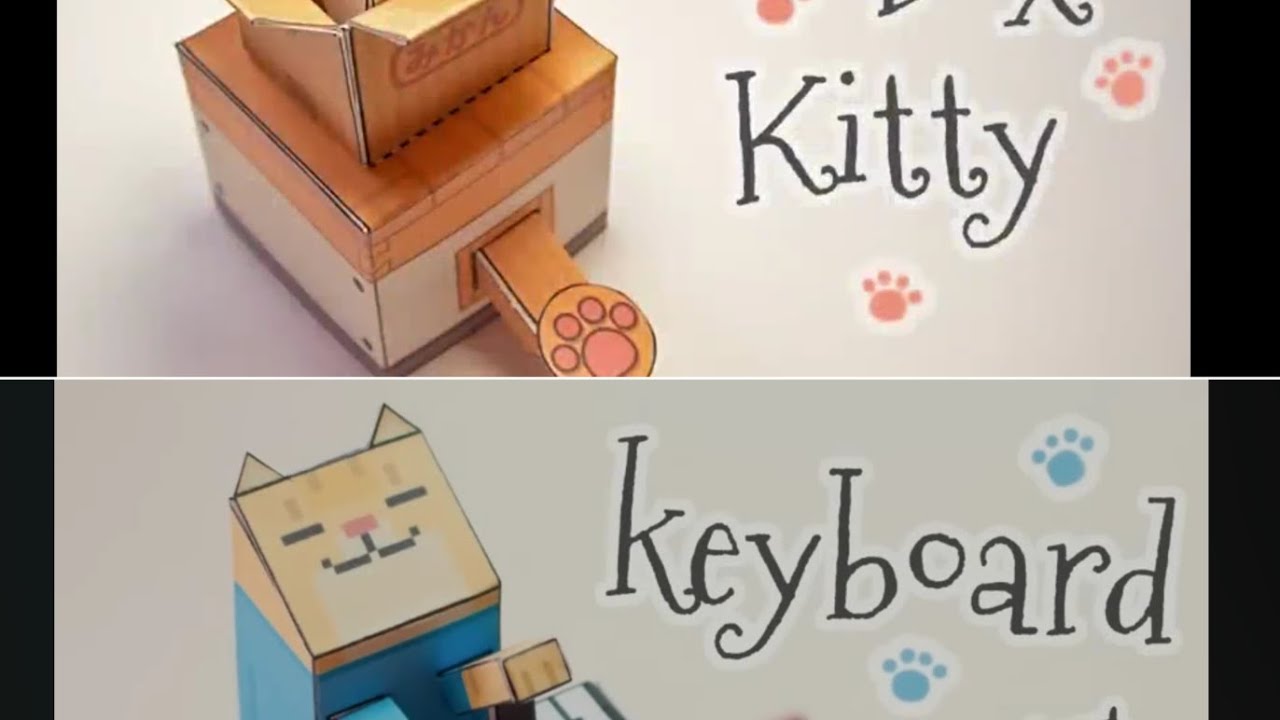 papercraft de gato, tutorial de el papercraft - YouTube