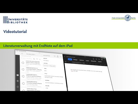 Reference Management with EndNote on the iPad