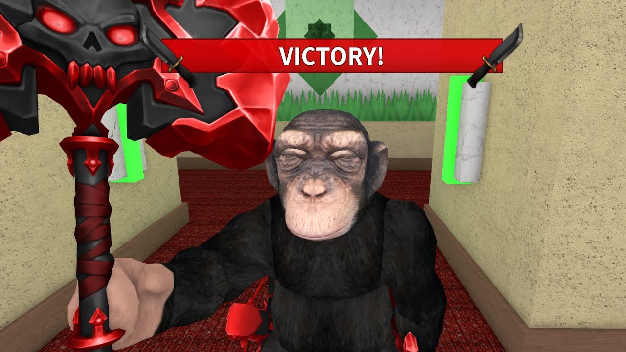 I PLAYED MM2 AS A CHIMPANZEE (Murder Mystery 2) - YouTube