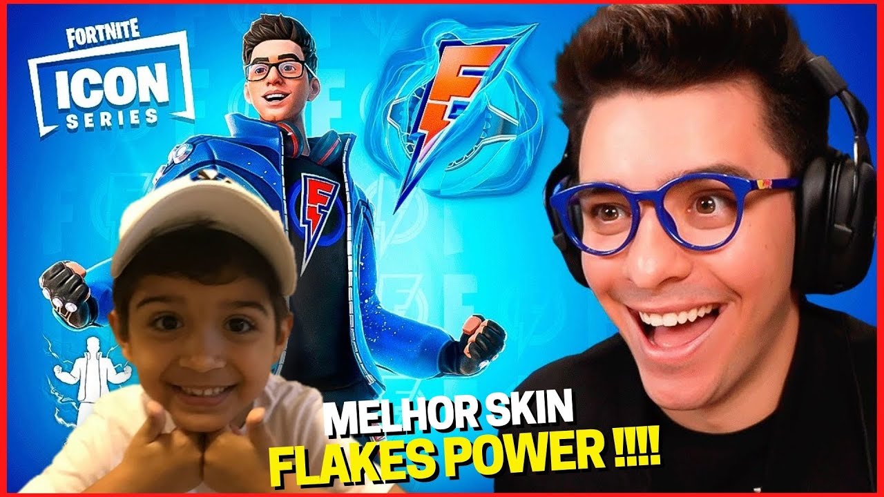 GALERA A MELHOR SKIN FORTNITE FLAKES POWER - YouTube