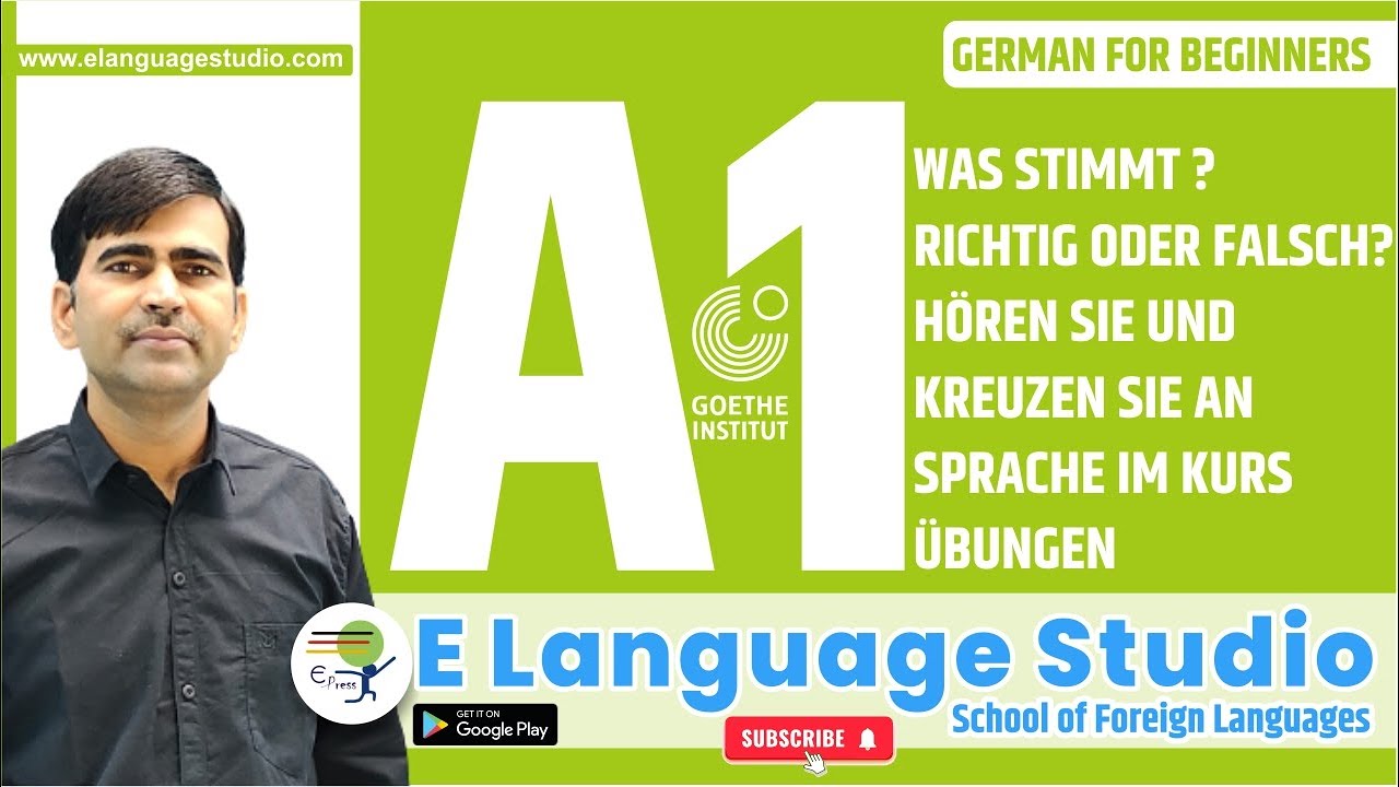 Was stimmt ? Richtig oder falsch? Hören Sie und Kreuzen Sie an ...