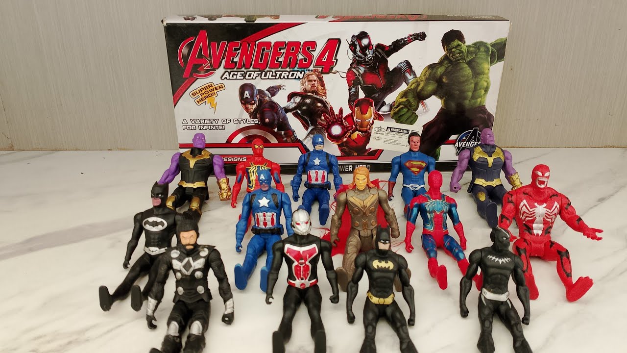 UNBOXING AVENGERS SUPERHERO#3/Action Figures, Spiderman, Ironman,Hulk ...
