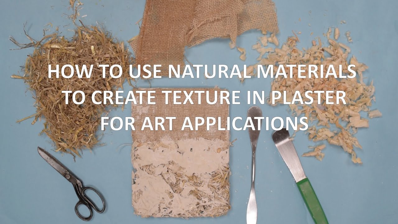 How to use natural materials to create texture in plaster for art ...