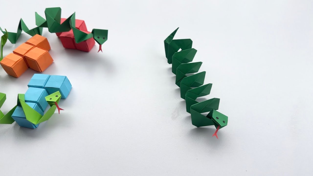 How to make Jumping Paper Snake| Paper Snake | Paper Toy /Diy Crafts ...
