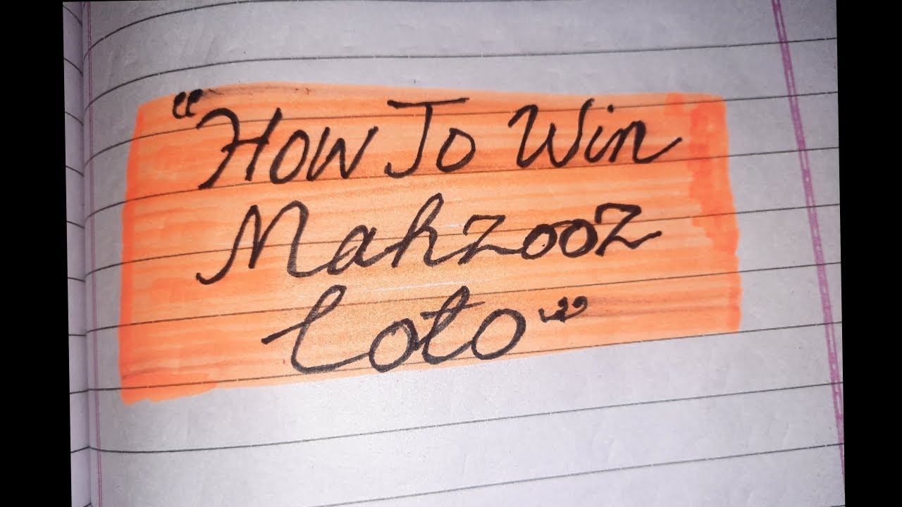 Tips for Mahzooz draw - YouTube