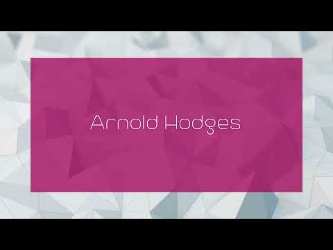 Arnold Hodges - appearance