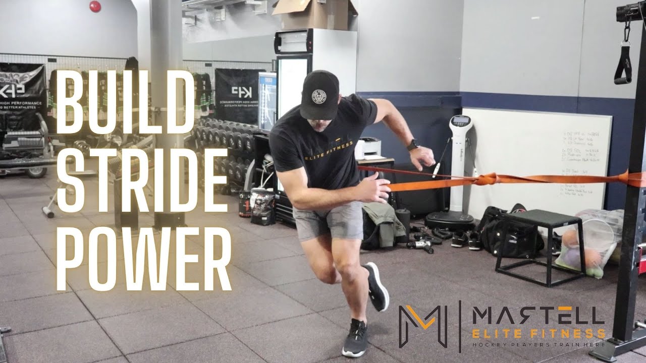 Banded Lateral Bound for Explosive Stride Power | Hockey Speed Drill 🏒 ...
