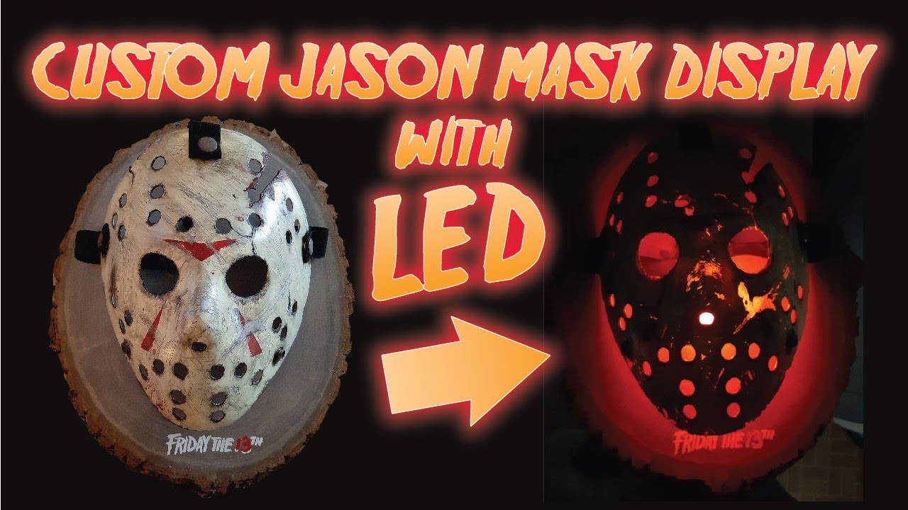 Custom Jason Mask and Display with LEDs - YouTube