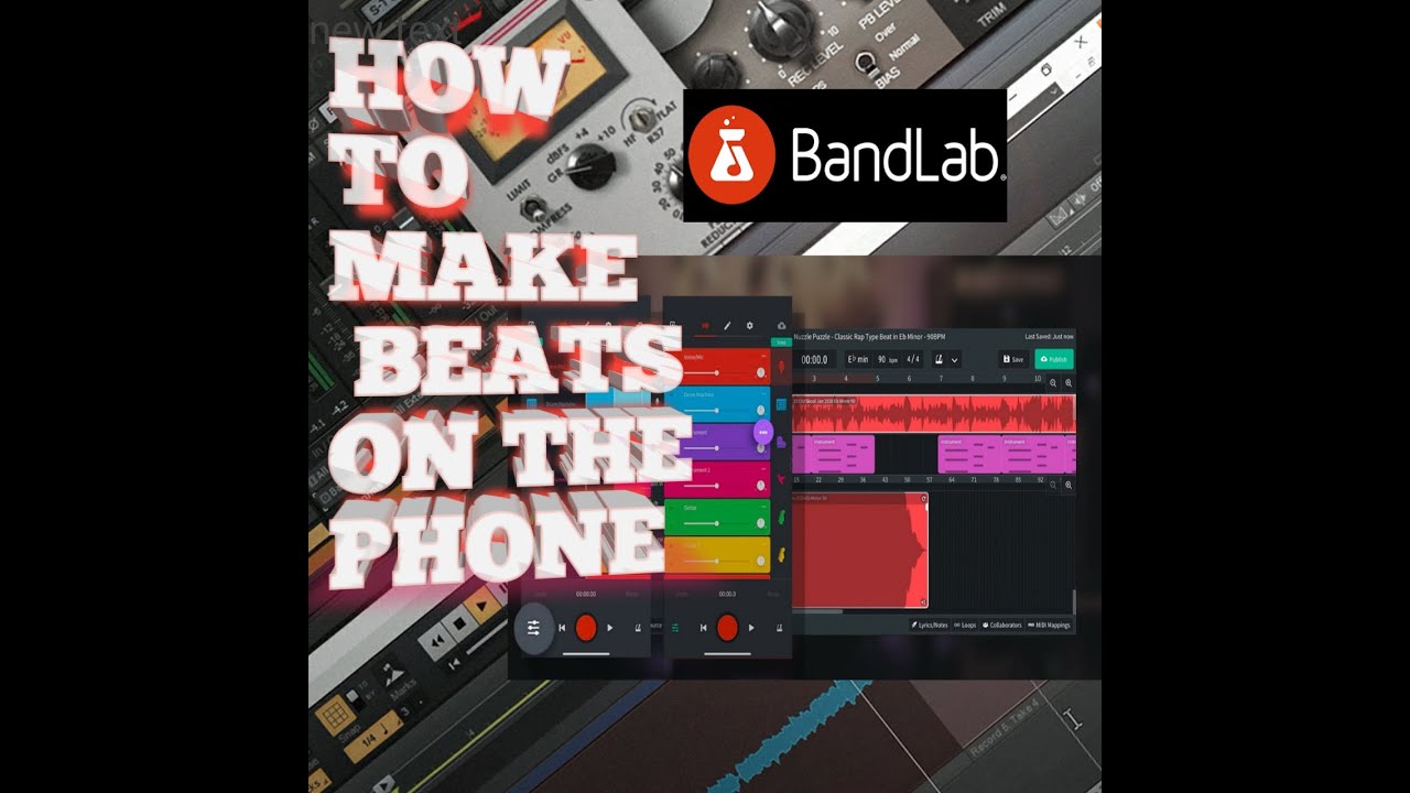 How to make gold beat on the phone with bandlab (gold) - YouTube
