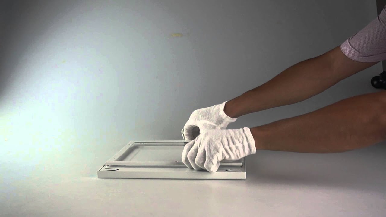 Installation of 1x1 led panel light 30X30 - YouTube