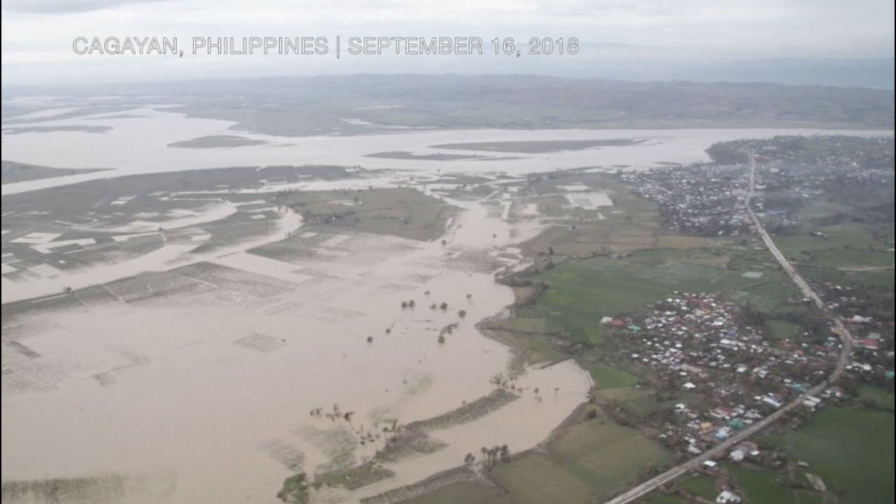 Aerial images show extent of typhoon damage in Cagayan - YouTube