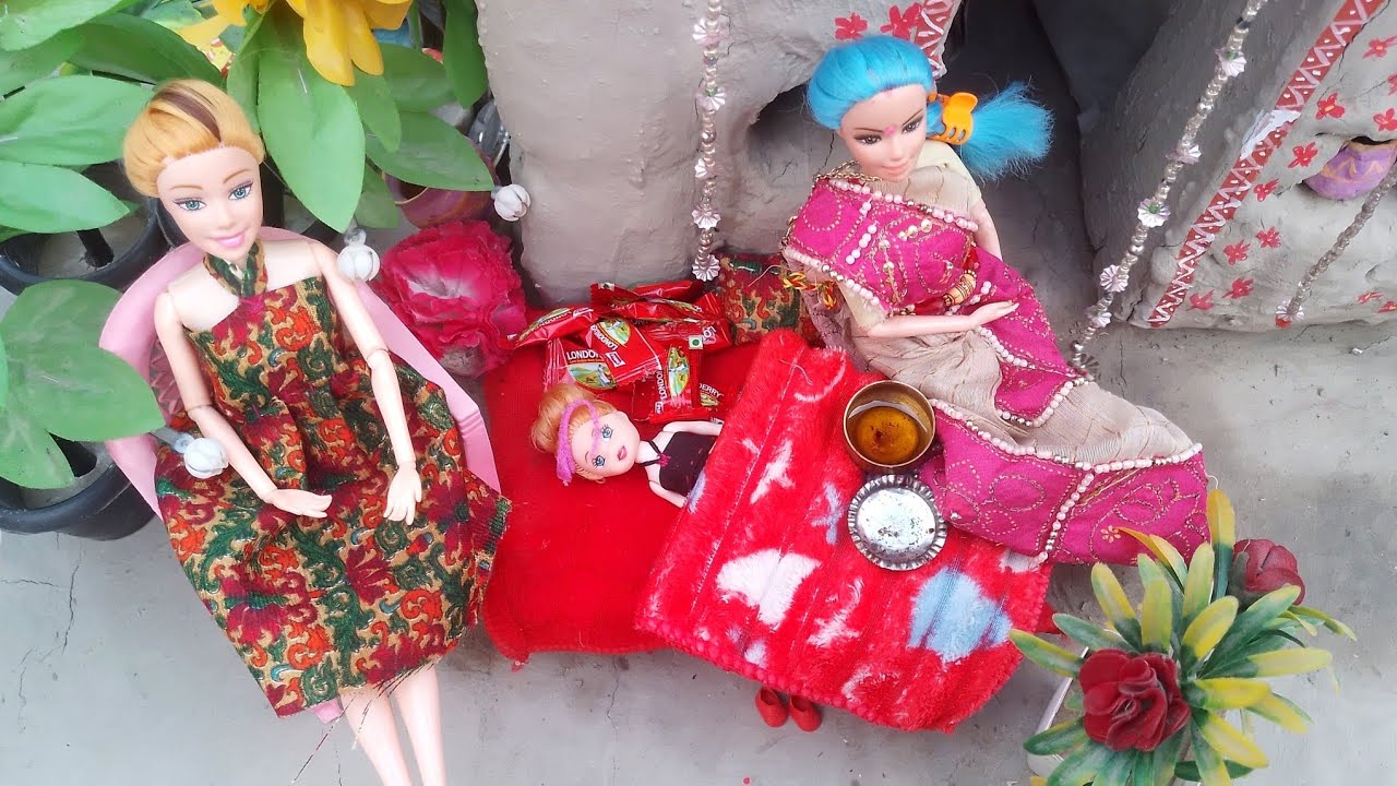 Barbie doll all day routine in Indian village ||Sonal ki kahani part-5 ...
