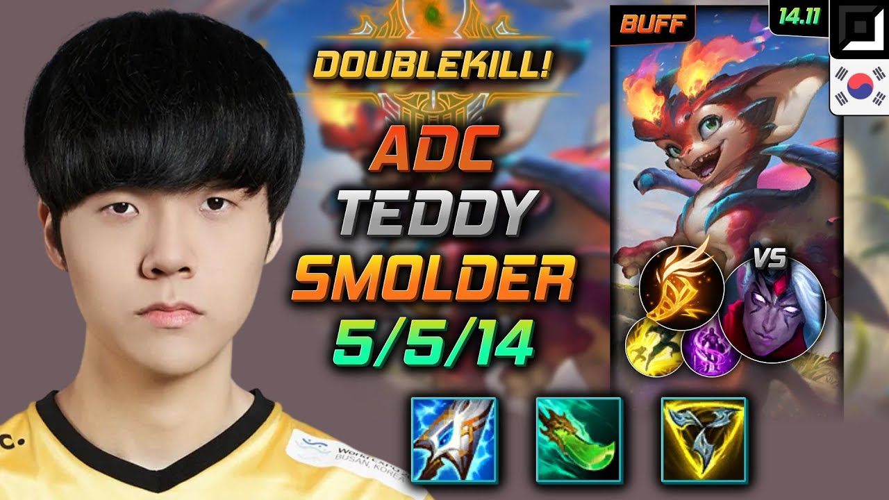 Smolder Adc Build Teddy Muramana Fleet Footwork - LOL KR Challenger ...