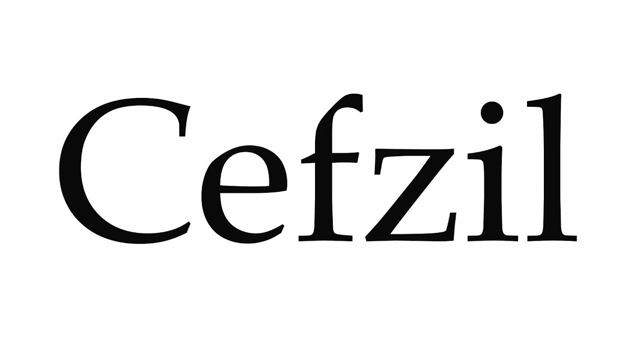 How to Pronounce Cefzil - YouTube
