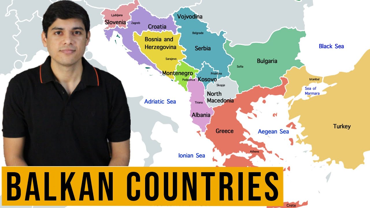 Physical Map Of Europe Balkan Peninsula