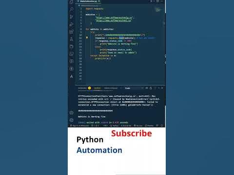 Telugu lo Python: Automation - Website Monitoring, Python For Beginners In Telugu, Python In ...