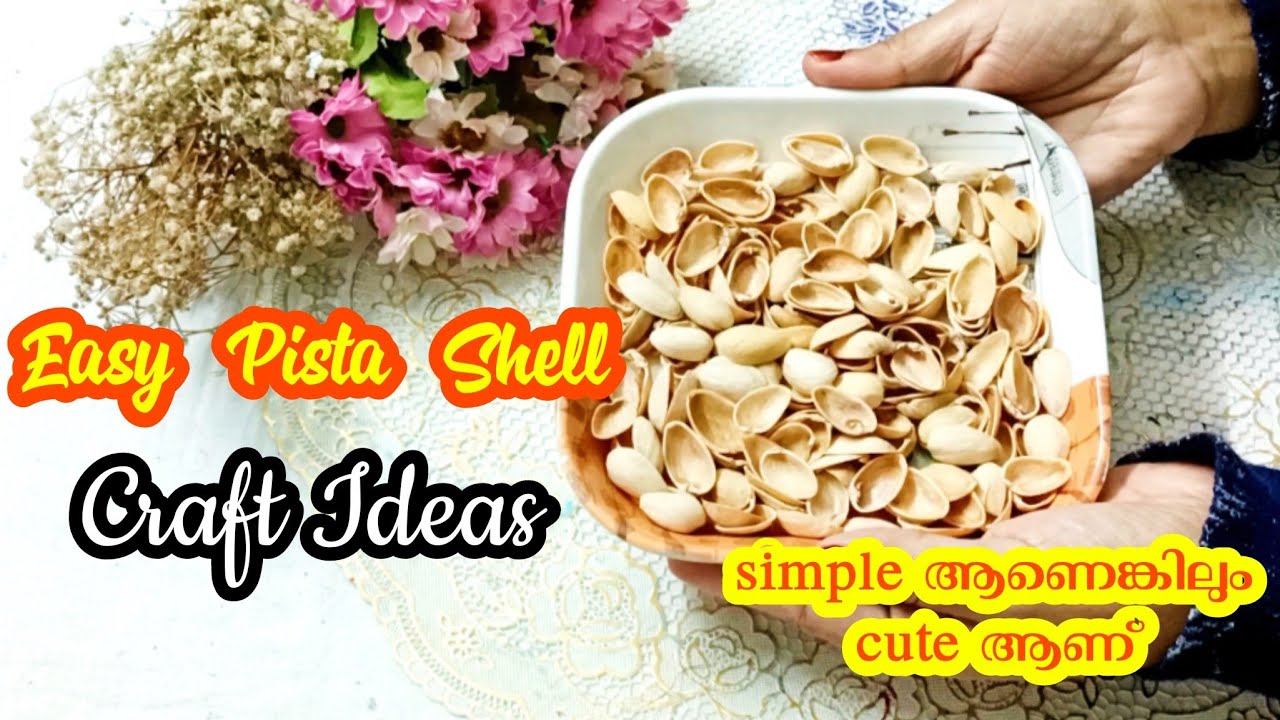 DIY Pista Shell Craft Ideas/Easy Pista Shell Wreath/Home decor/Best Out ...