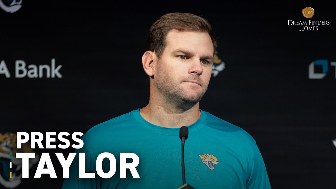 Press Taylor Speaks About Depth on Offense | Press Conference | Jacksonville Jaguars - YouTube