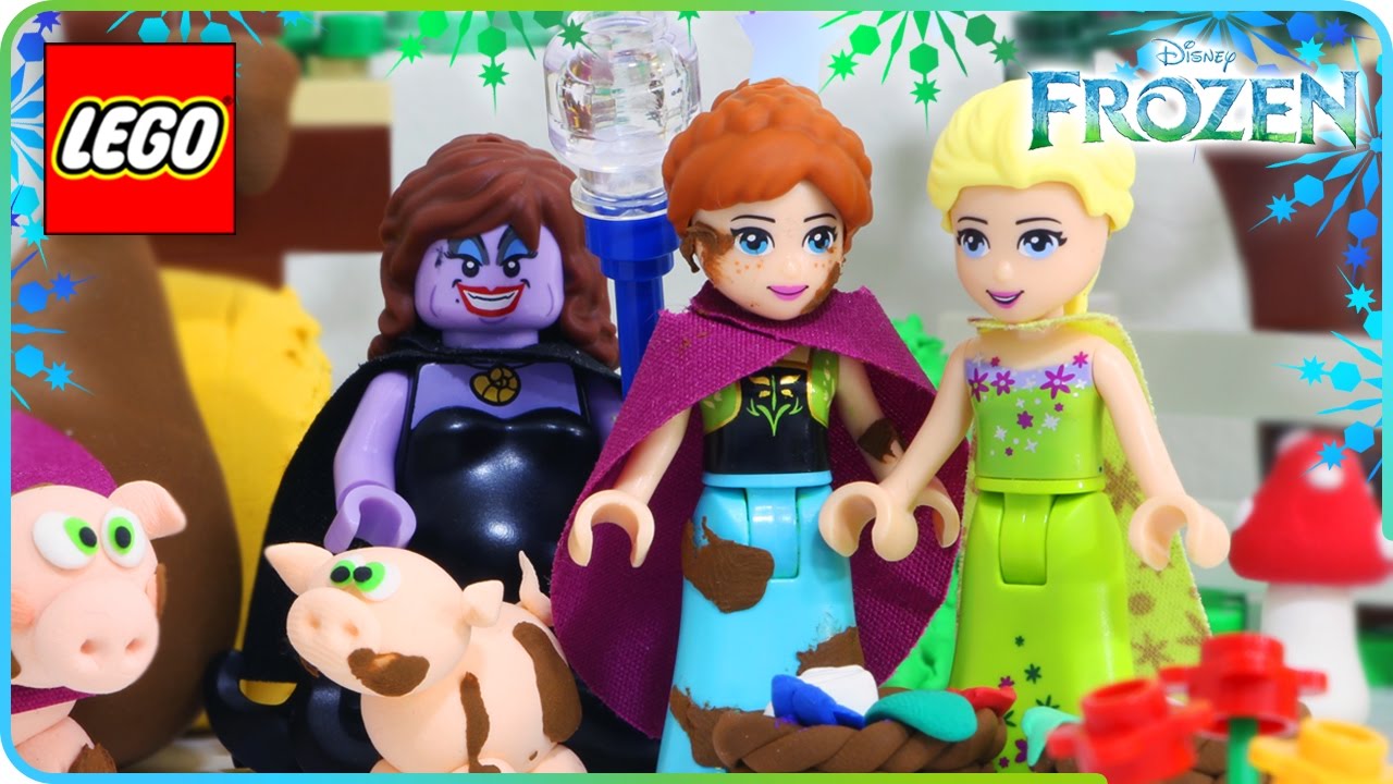 ♥ LEGO Disney Frozen Elsa in Anna Gets Kidnapped by Evil Maleficent ...
