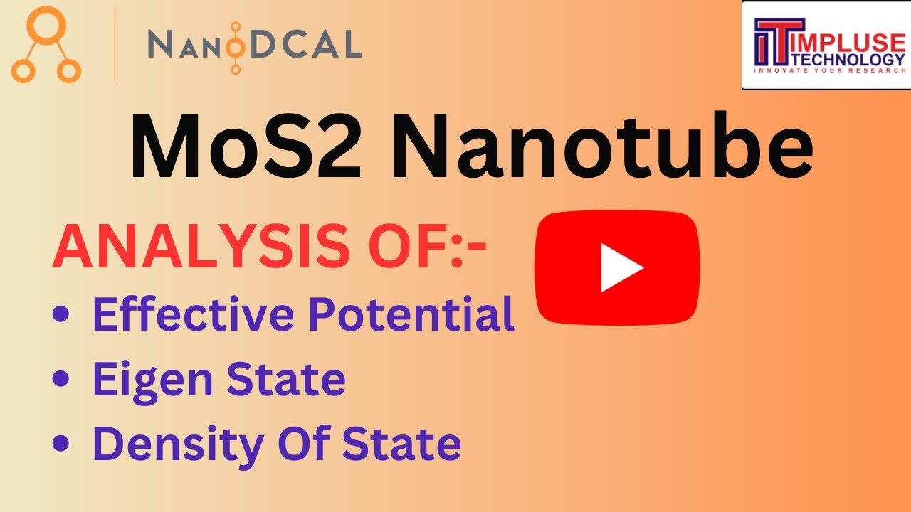 MoS2 Nanotube Structure modeling using DEVICE STUDIO - YouTube