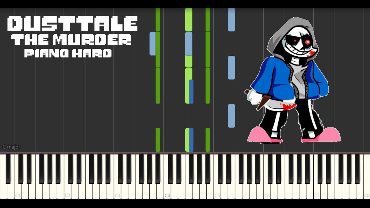 The murder (Dust sans theme) from Dusttale - Hard mode [Piano Tutorial ...